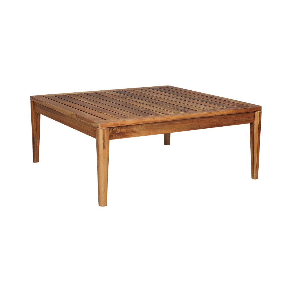 VOLTUMNA - Coffee table 95 x 95 - Natural acacia | Furniture ...