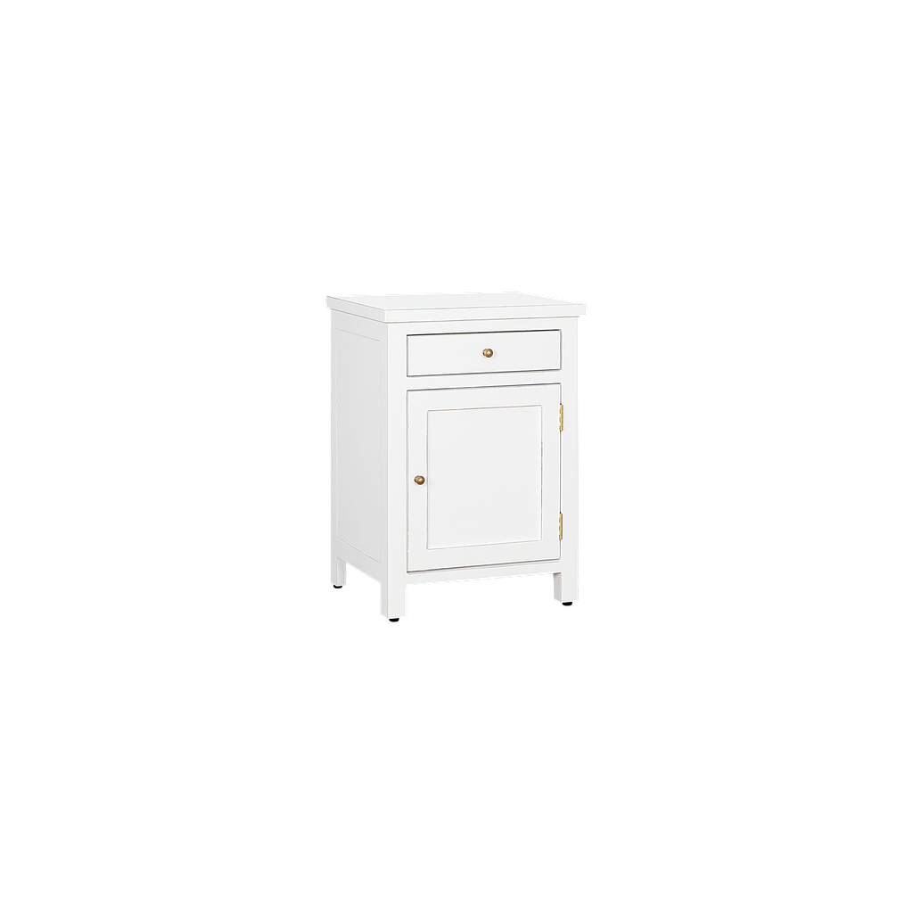 BAGARD - Bedside table H60 - Brocante white | Furniture & Decoration ...