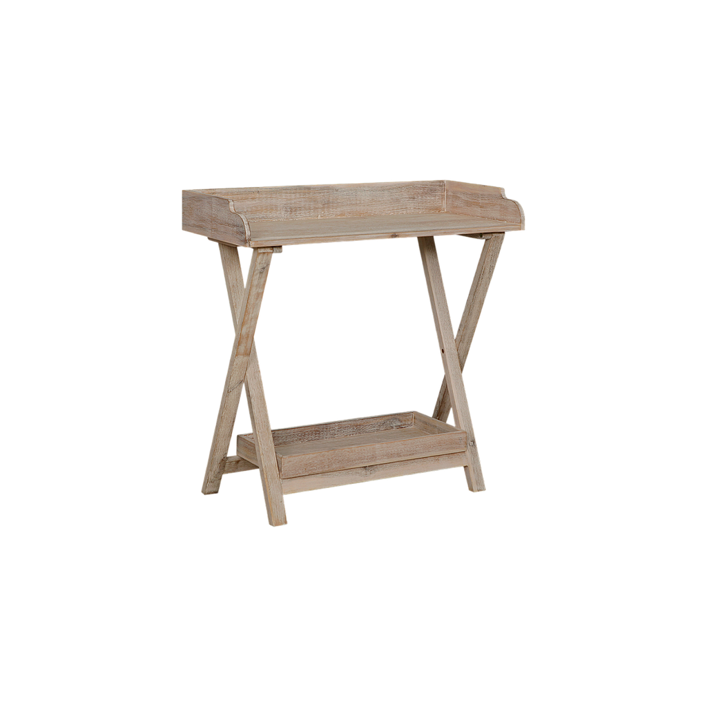 SAHARA - Folding Console table L90 - Whitened acacia | Furniture ...