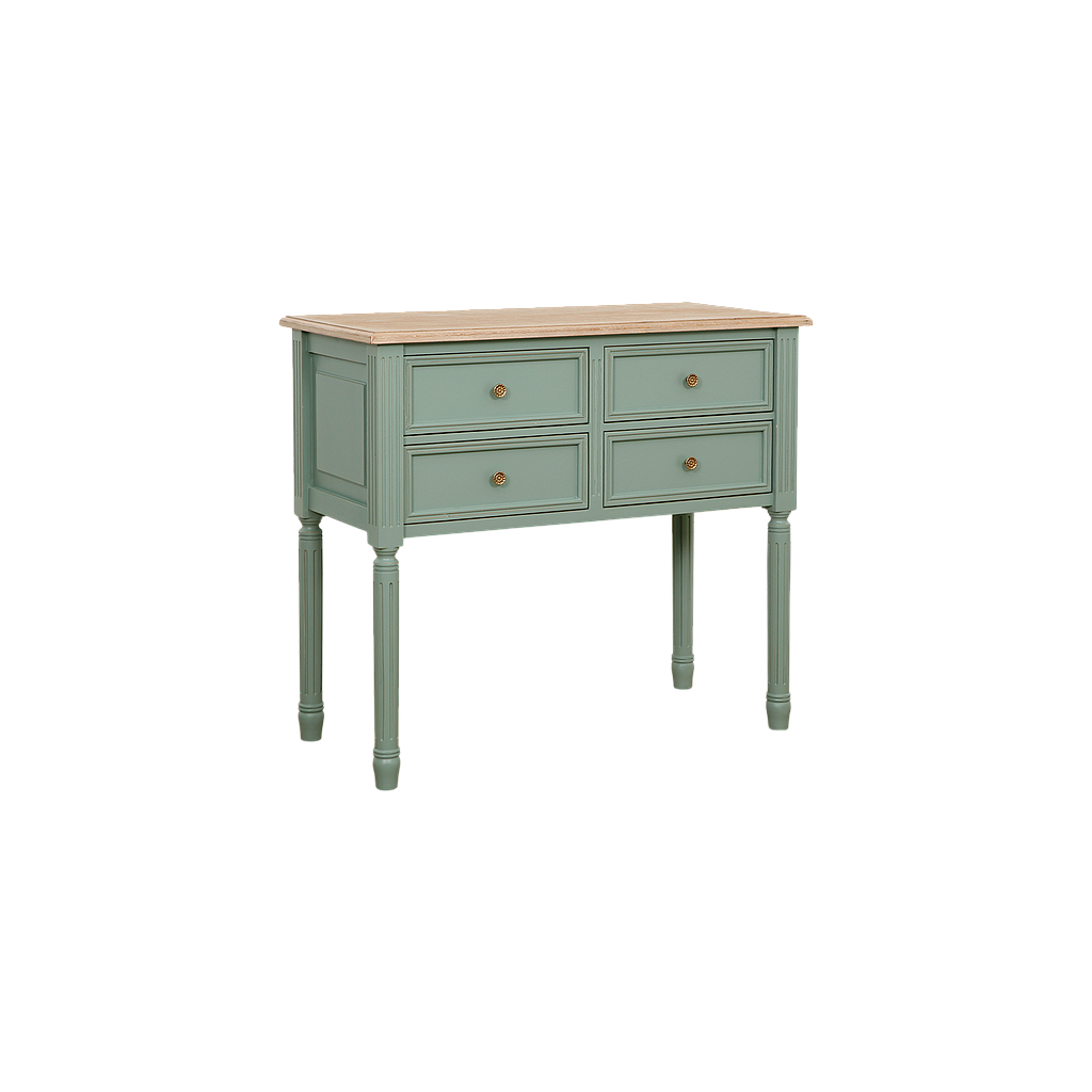 ORLEANS - Console table L95 x H85 - Brocante mint and Toffee ...