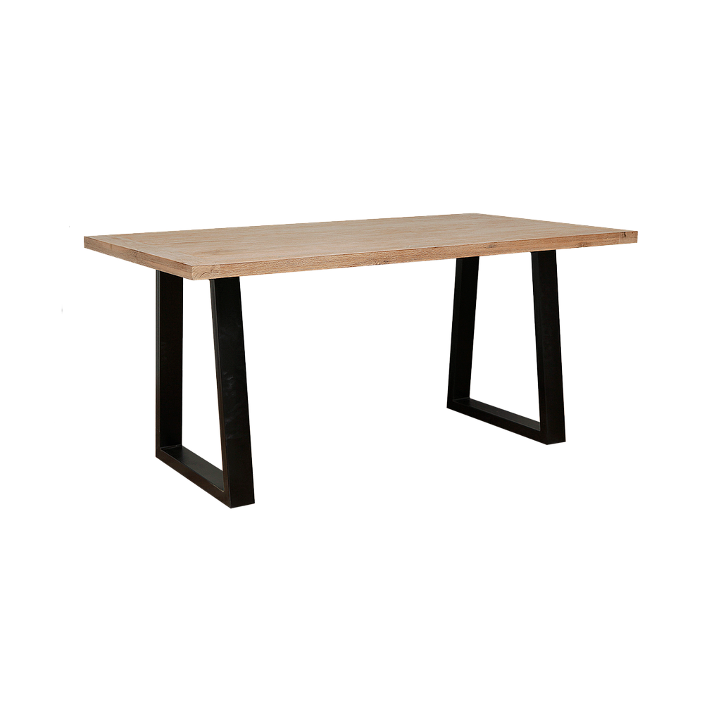 JADE - Dining table L160 x W90 - Matt black and Toffee | Furniture ...