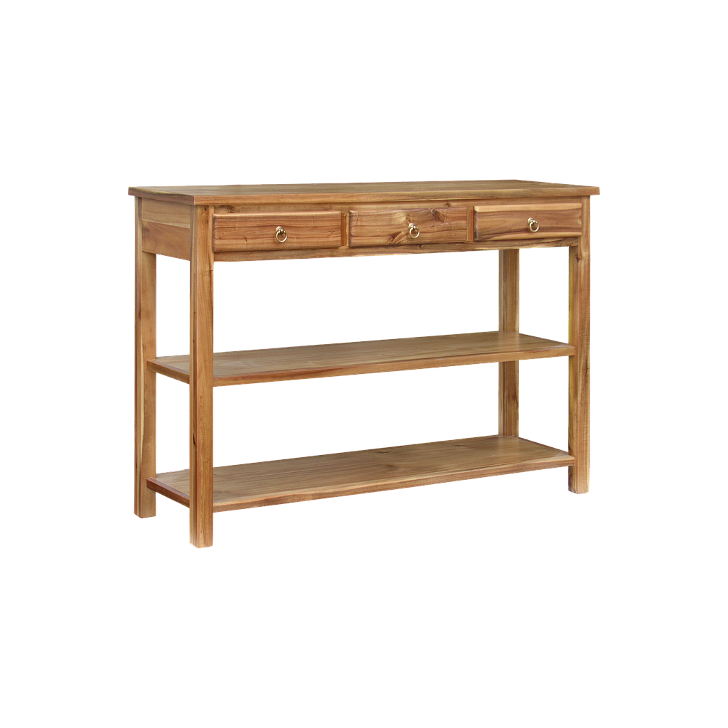 ALEX - Console table L132 - Natural acacia | Furniture & Decoration ...